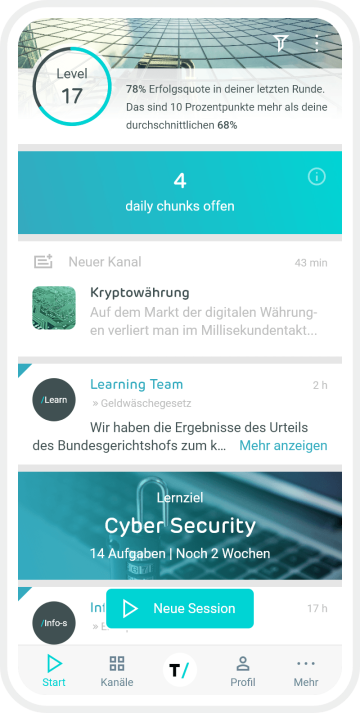chunkx - the continuous microlearning app for businesses.